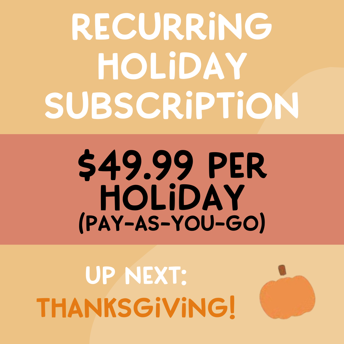 Recurring Holiday Subscription – The Confetti Code